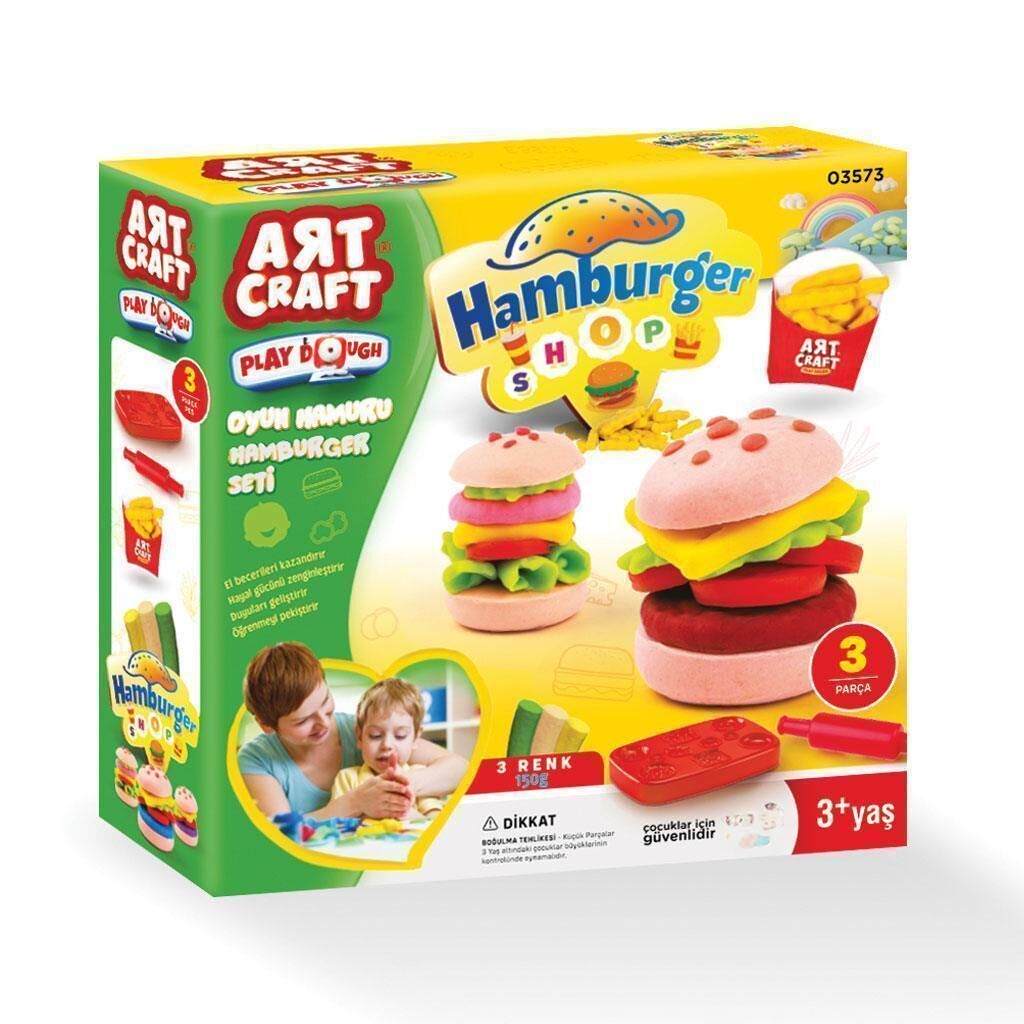 Art Craft Play Dough – Hamburger Shop set - Kreativni set za