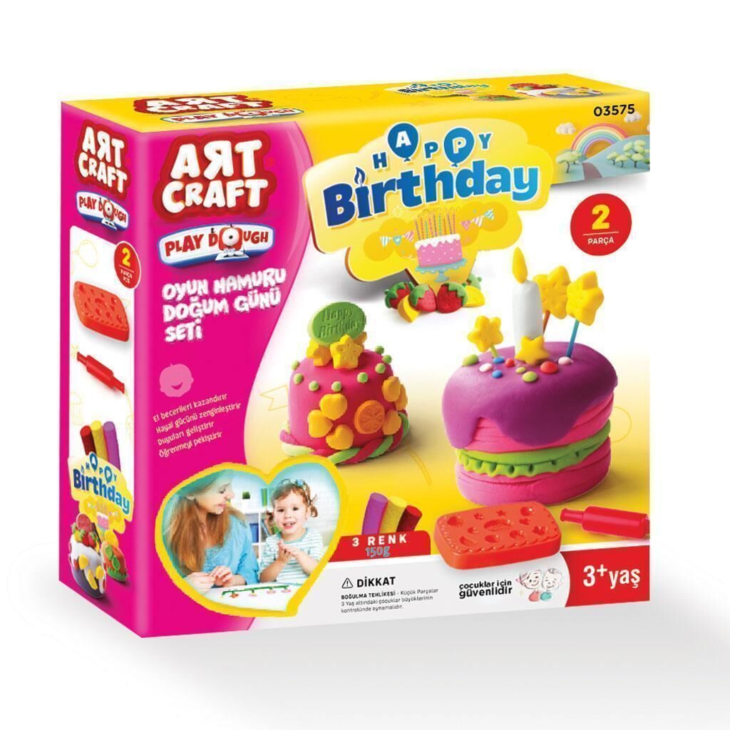 ART CRAFT Play Dough – Happy Birthday set Kreativni set za