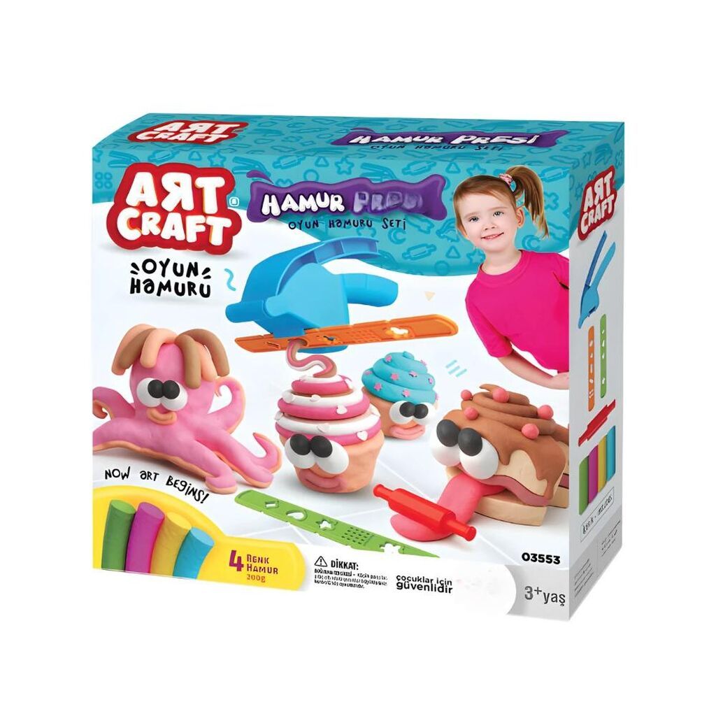 ART CRAFT Hamur Press – set za modeliranje - Kreativni set za decu sa