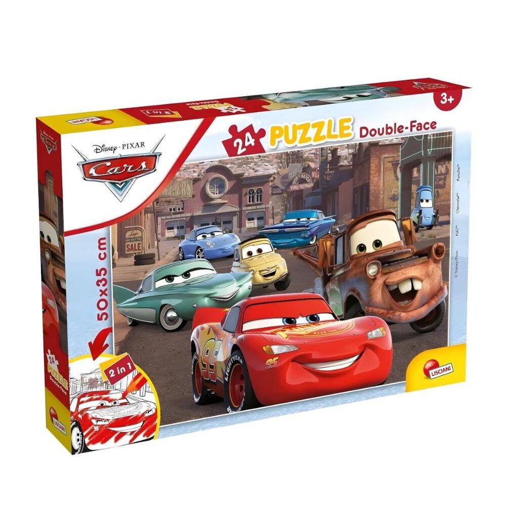 Puzzle Disney Pixar Cars – Double-Face, 24 dela - Motiv: Likovi iz
