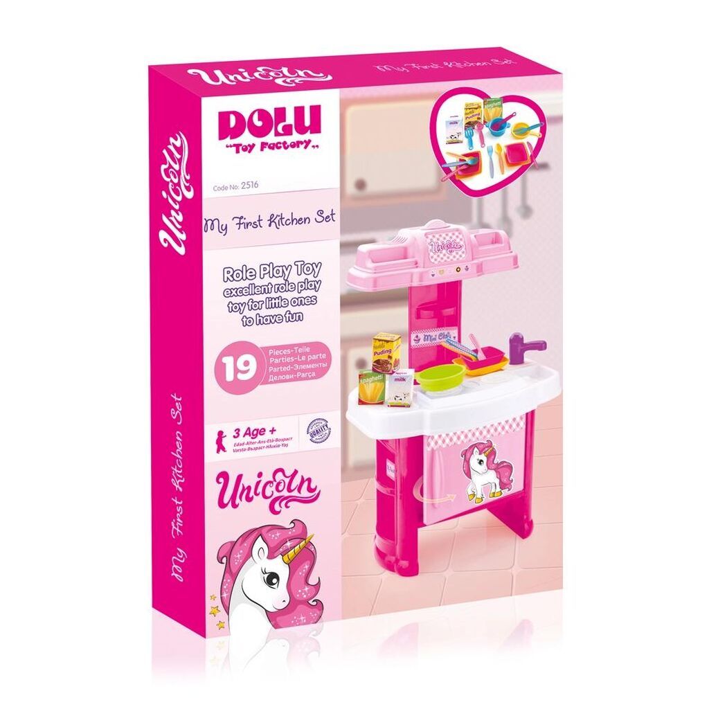 Dolu Toy Factory – My First Kitchen Set “Unicorn” - Set za igru uloga