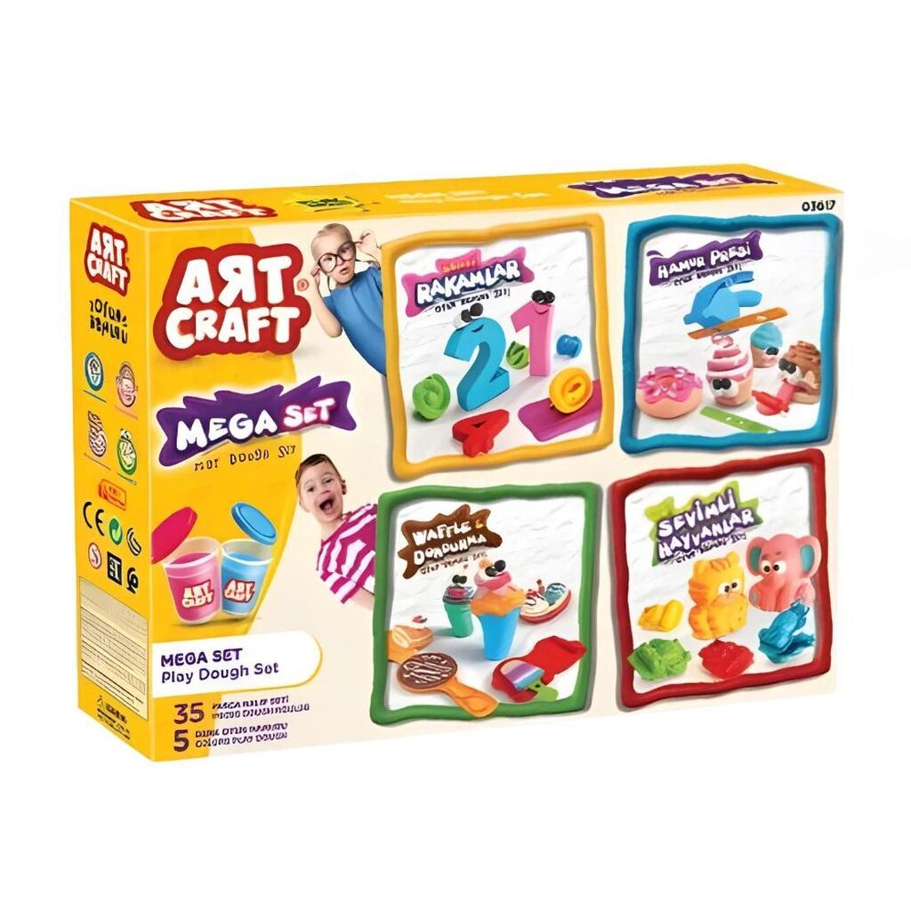 ART CRAFT Mega Set – Play Dough Set Veliki kreativni set za