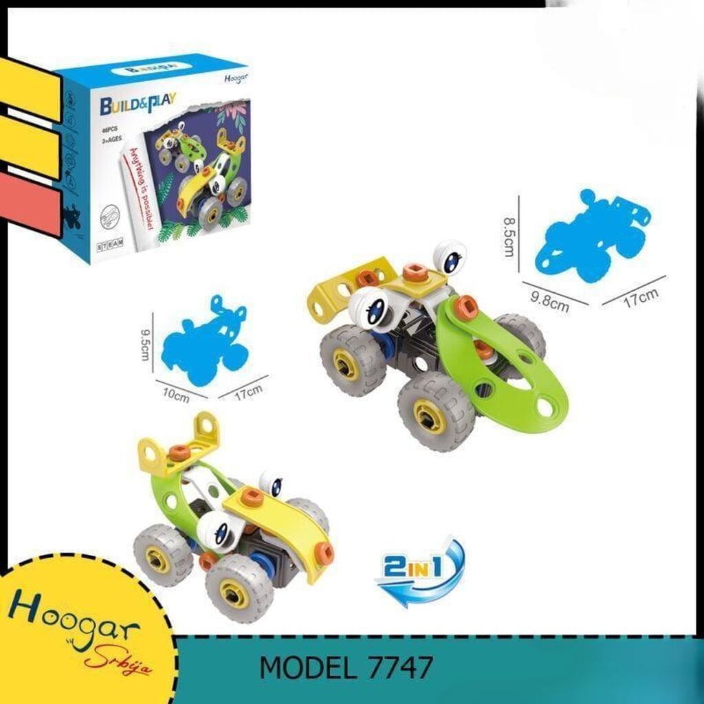 Kreativni set za sklapanje – Build & Play, model 7747 (Hoogar) -