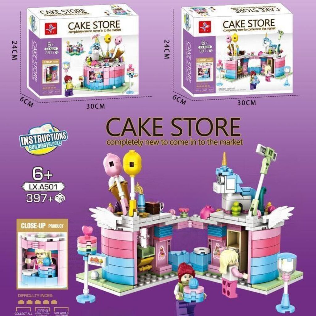 Konstruktorski set “Cake Store” – prodavnica kolača - Tematski set