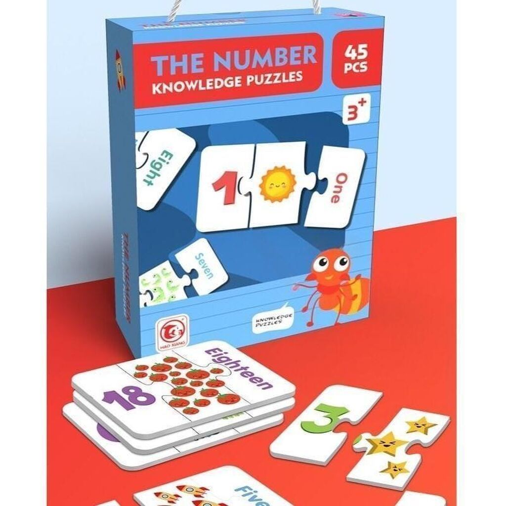 Didaktički set “The Number – Knowledge Puzzles” (45 delova) -