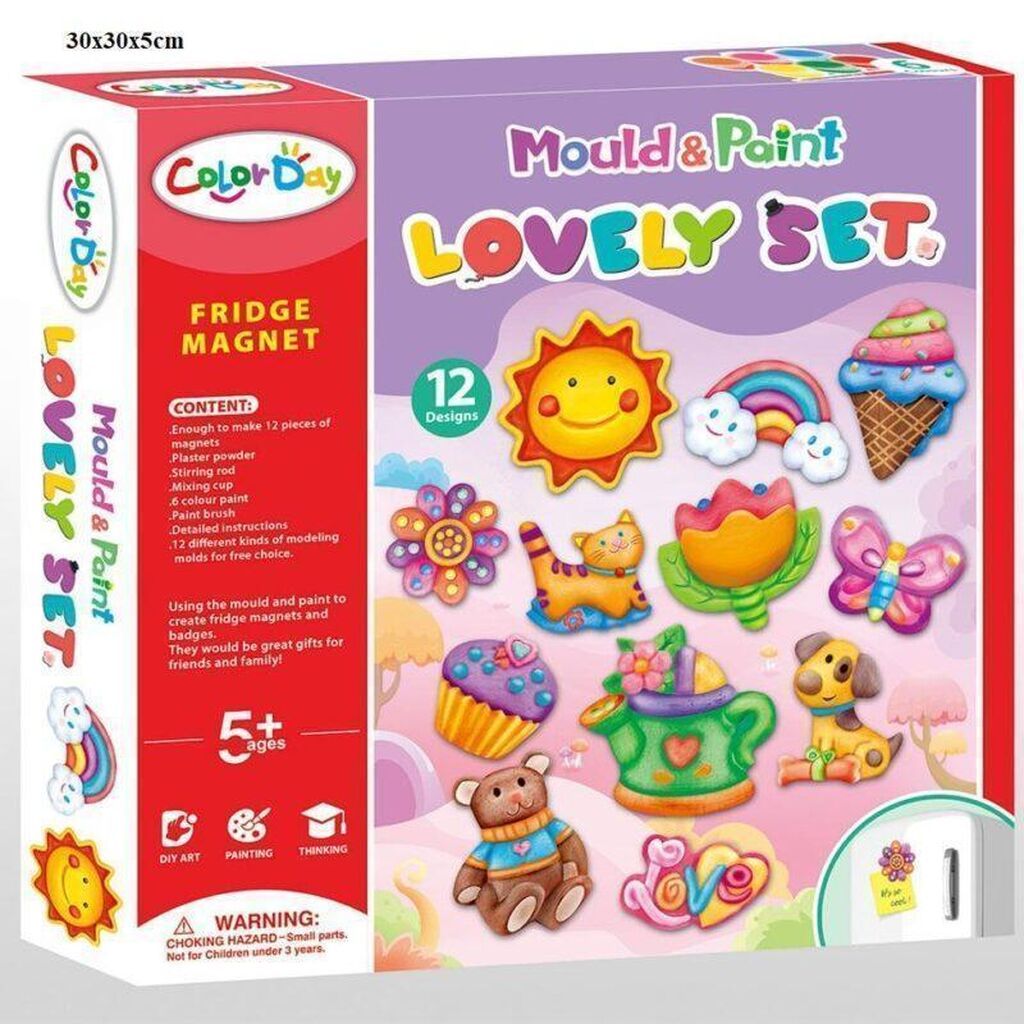 Color Day Mould & Paint Lovely Set – Kreativni set za izradu