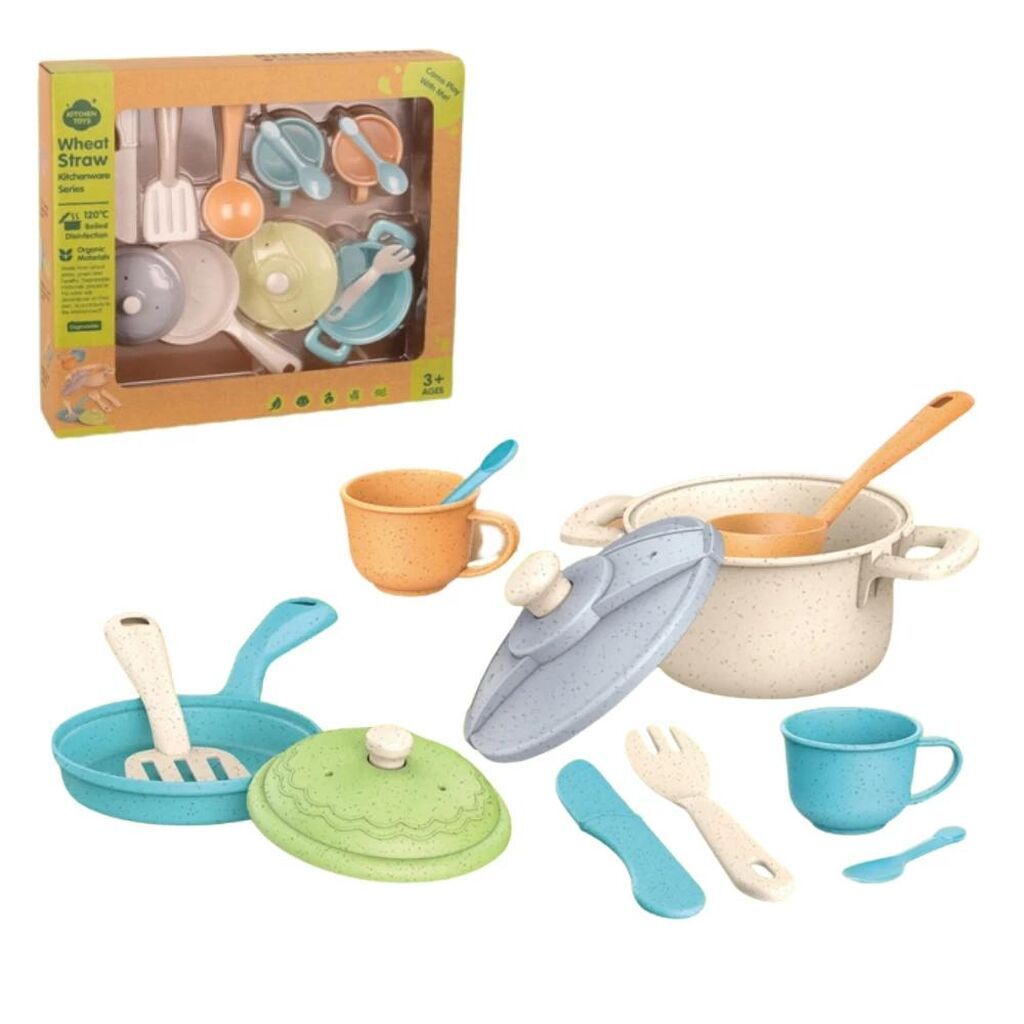 Dečiji set kuhinjskog posuđa – Wheat Straw Kitchenware Series -