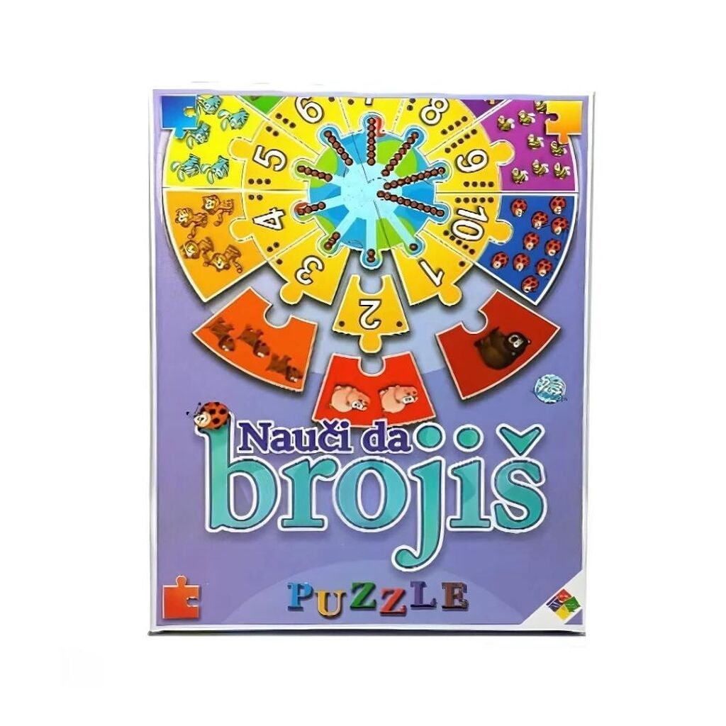 Didaktička slagalica “Nauči da brojiš” – edukativni puzzle set za rano