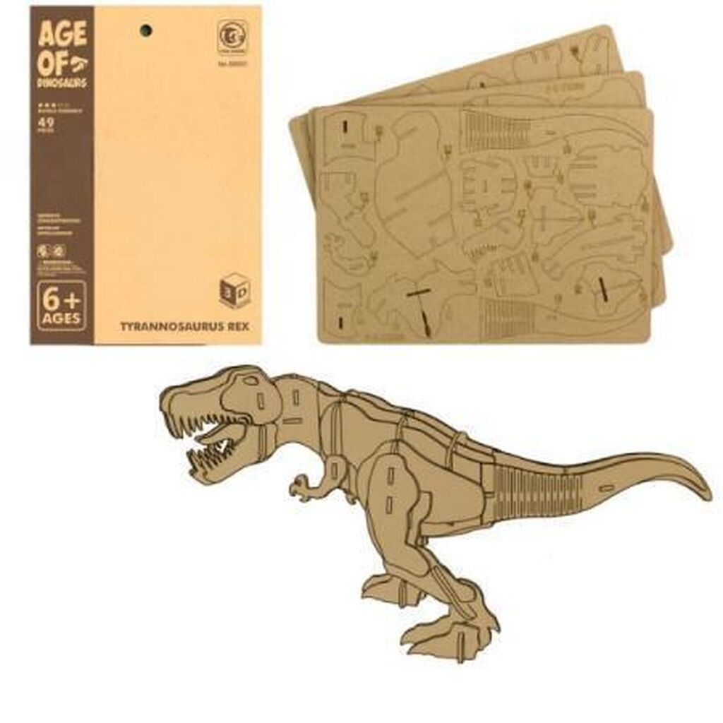 3D drvena slagalica – Tyrannosaurus Rex - Serija: Age of Dinosaurs -