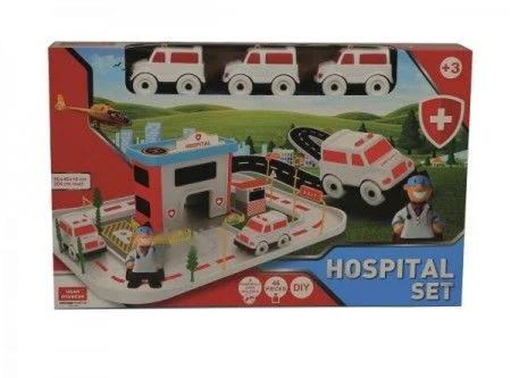 Dečiji set za igru – Hospital Set - Tematski set bolnice sa zgradom