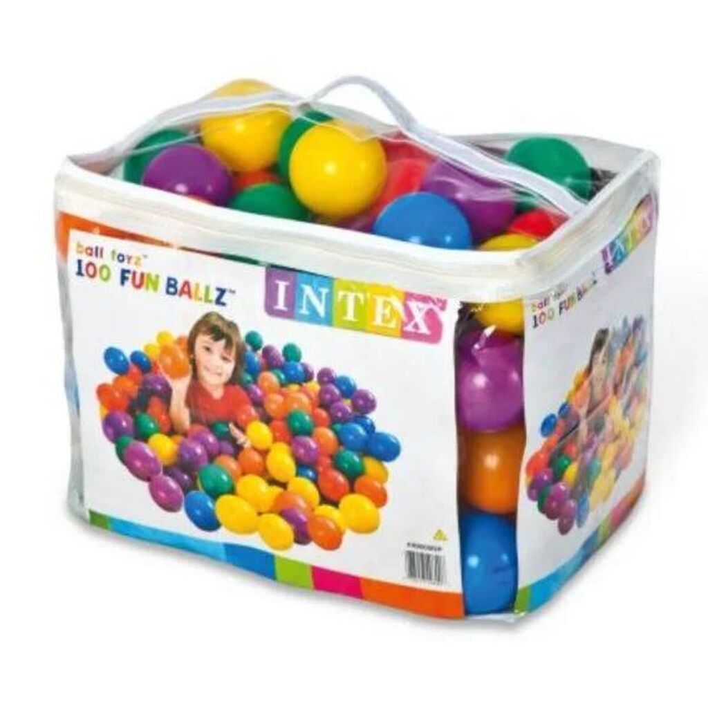 Intex 100 Fun Ballz – set od 100 šarenih plastičnih loptica u