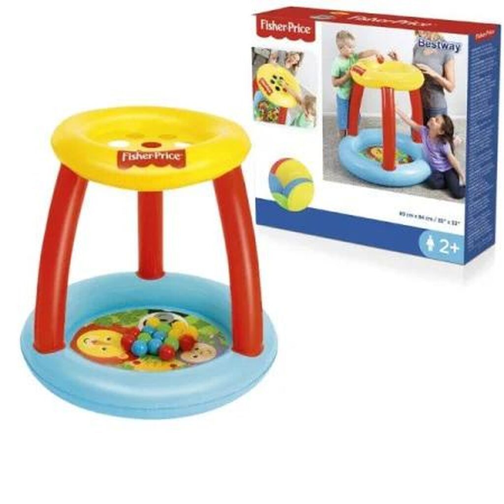 Fisher-Price Bestway naduvavajuća igračka – koš sa lopticama za decu