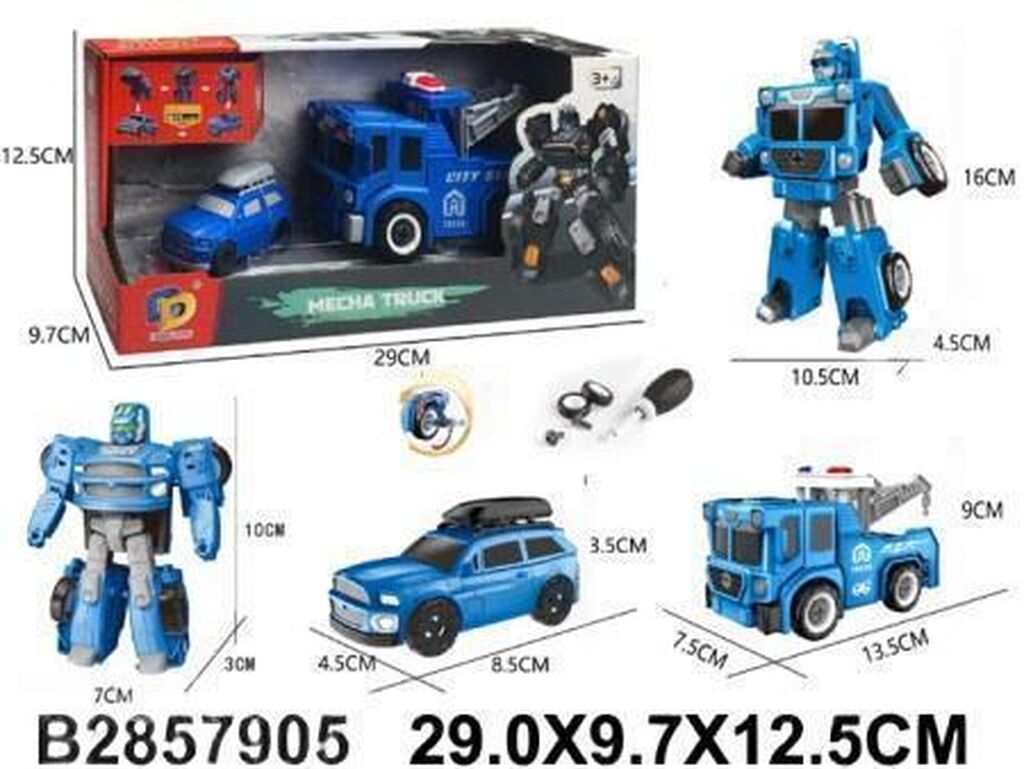 Mecha Truck – transformišući set vozila i robota za decu 3+ - Set