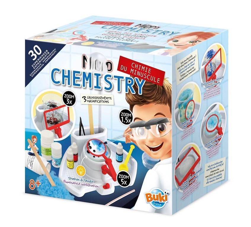 Buki France – Mini Chemistry set za decu 8+ Edukativni set za hemiju