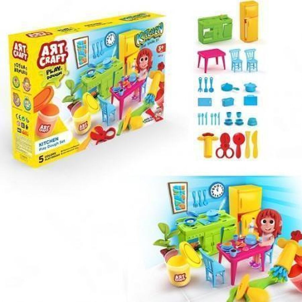 Art Craft Play Dough – Kitchen Play Set Kreativni set za modeliranje