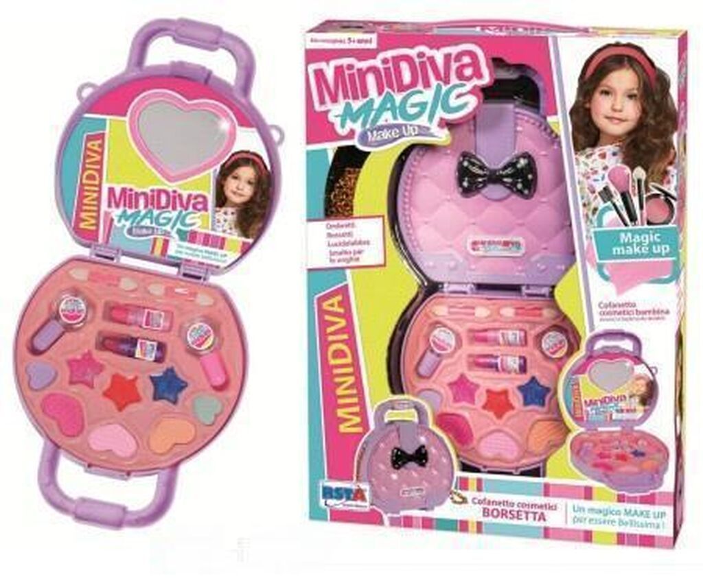MiniDiva Magic Make Up – dečiji set šminke u obliku torbice -
