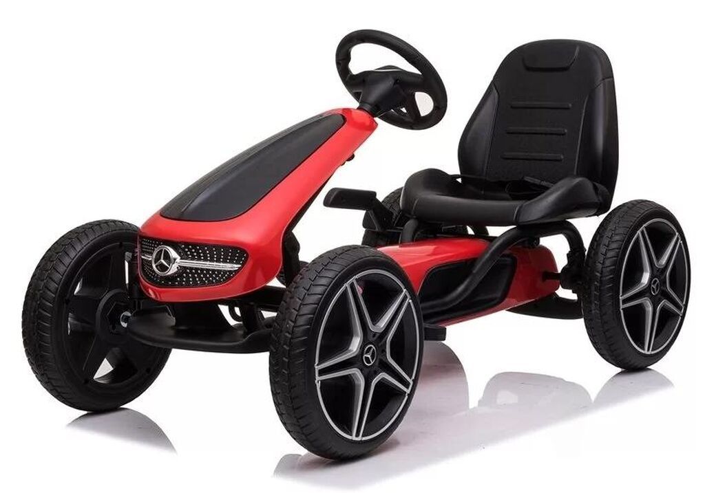 Dečiji go-kart na pedale – Mercedes licenca - Sportski dizajn sa