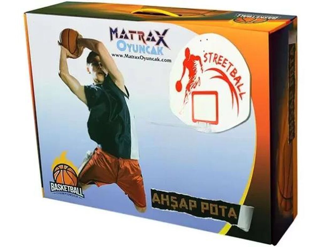 Drvena košarkaška tabla – Matrax Oyuncak “Streetball” set - Set za