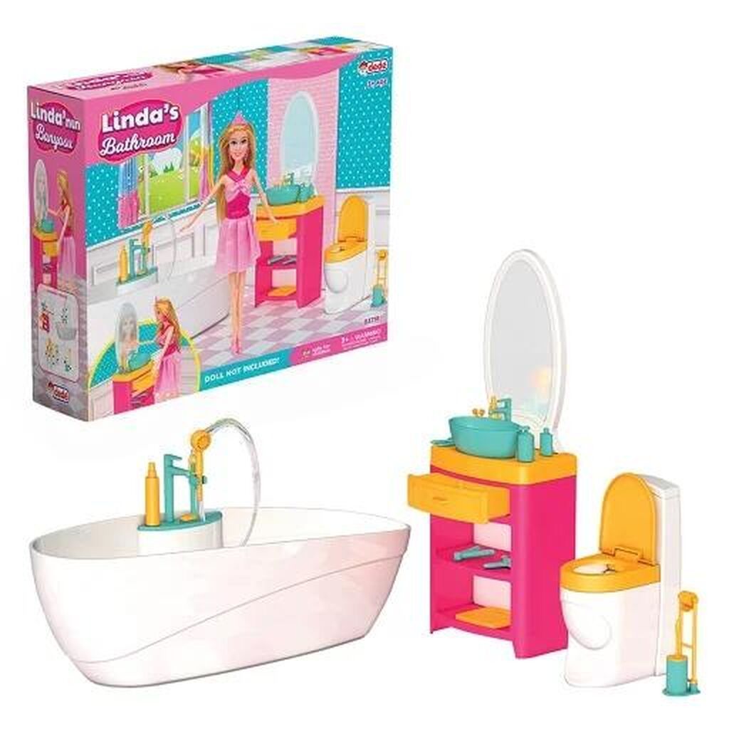 Linda’s Bathroom – set za igru za lutke - Komplet nameštaja za