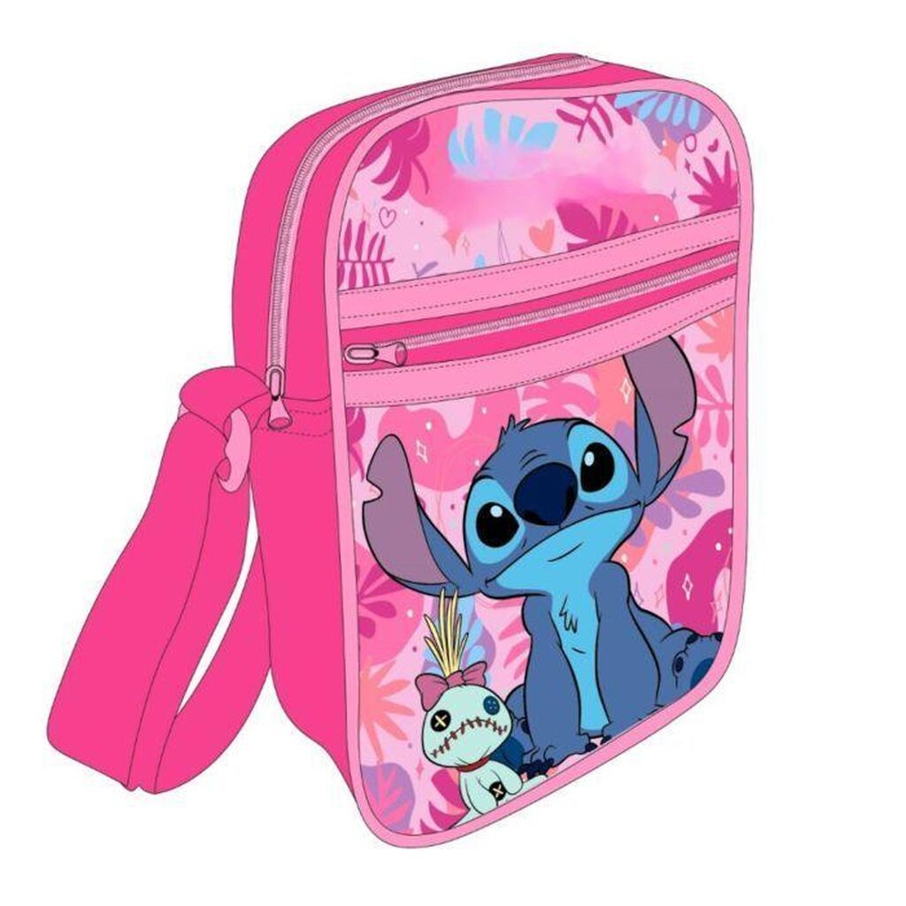 Torba preko ramena – Disney Stitch motiv - Dizajn: živopisna roze