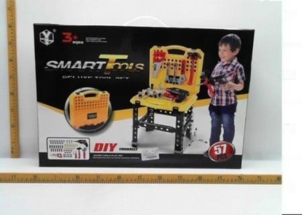 SMART Tools – dečiji set alata sa radnim stolom (57 delova) -