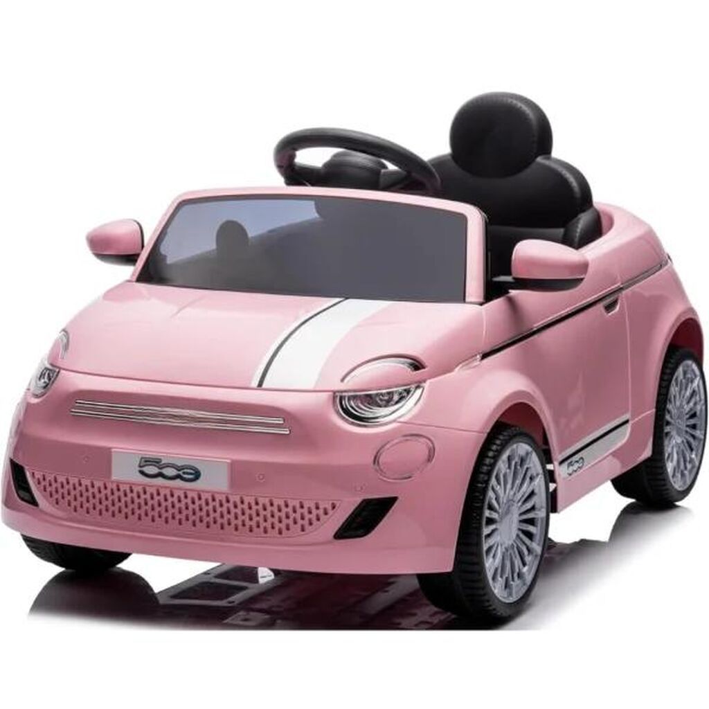 Dečiji električni automobil – FIAT 500 (roze) - Realističan dizajn