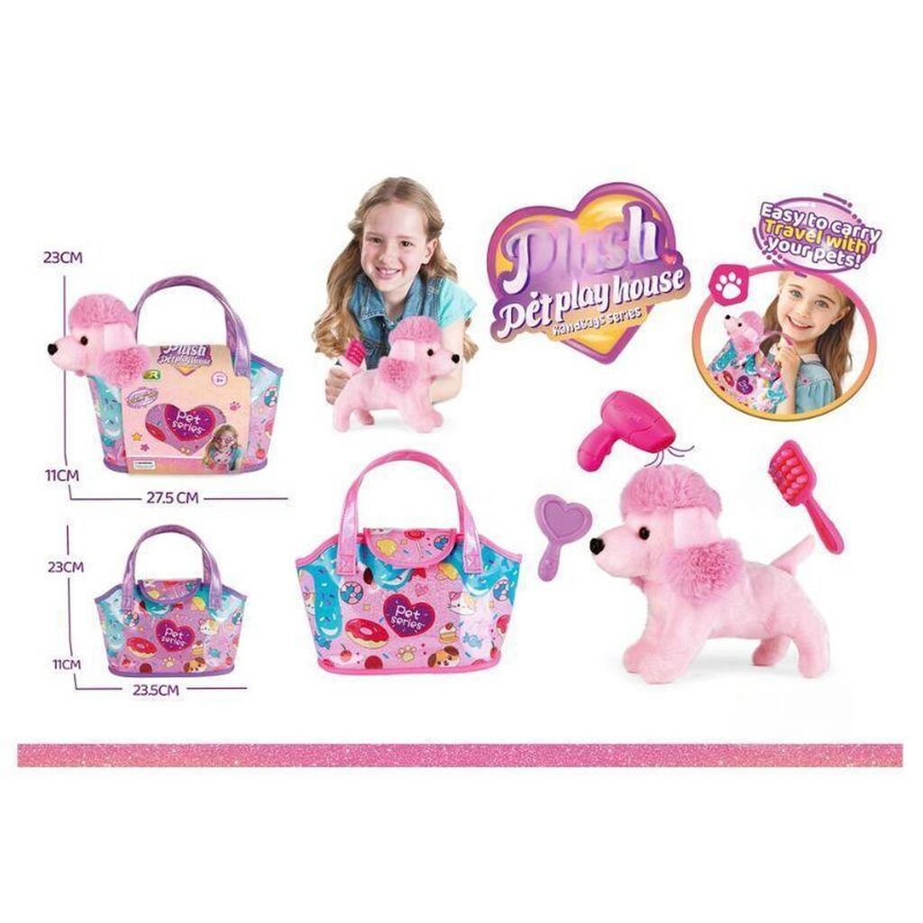 Set “Plush Pet Play House – Pet Series” sa plišanom pudlicom i torbom