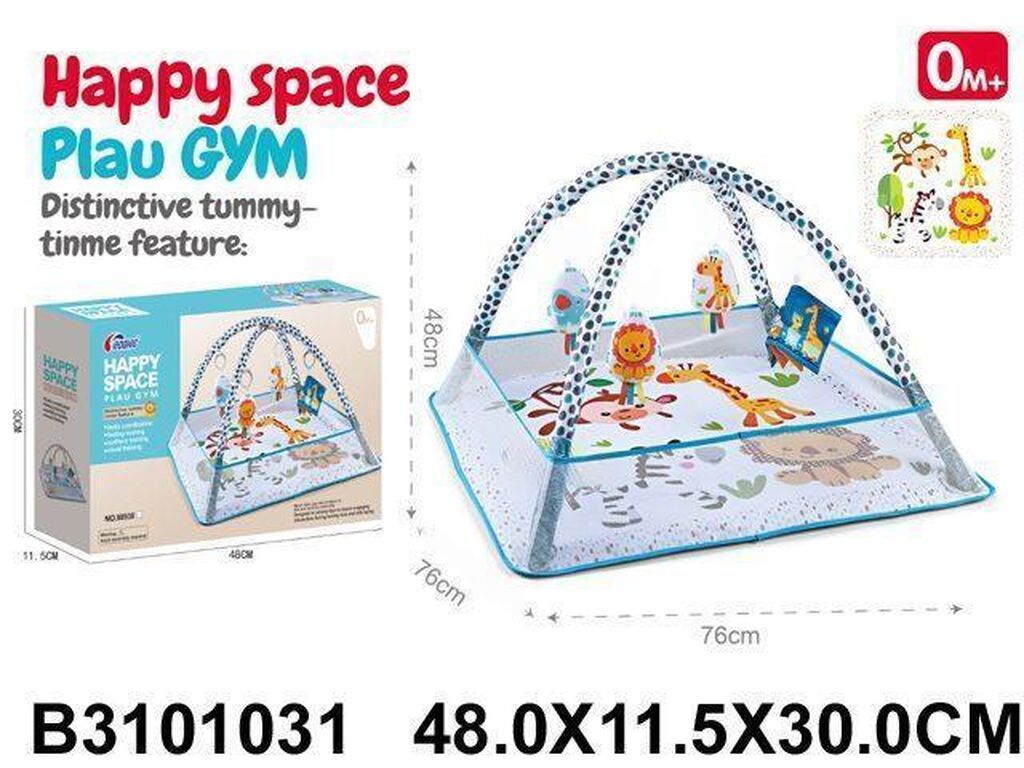 Igraonica/gimnastika za bebe “Happy Space Play Gym” sa ogradicom -