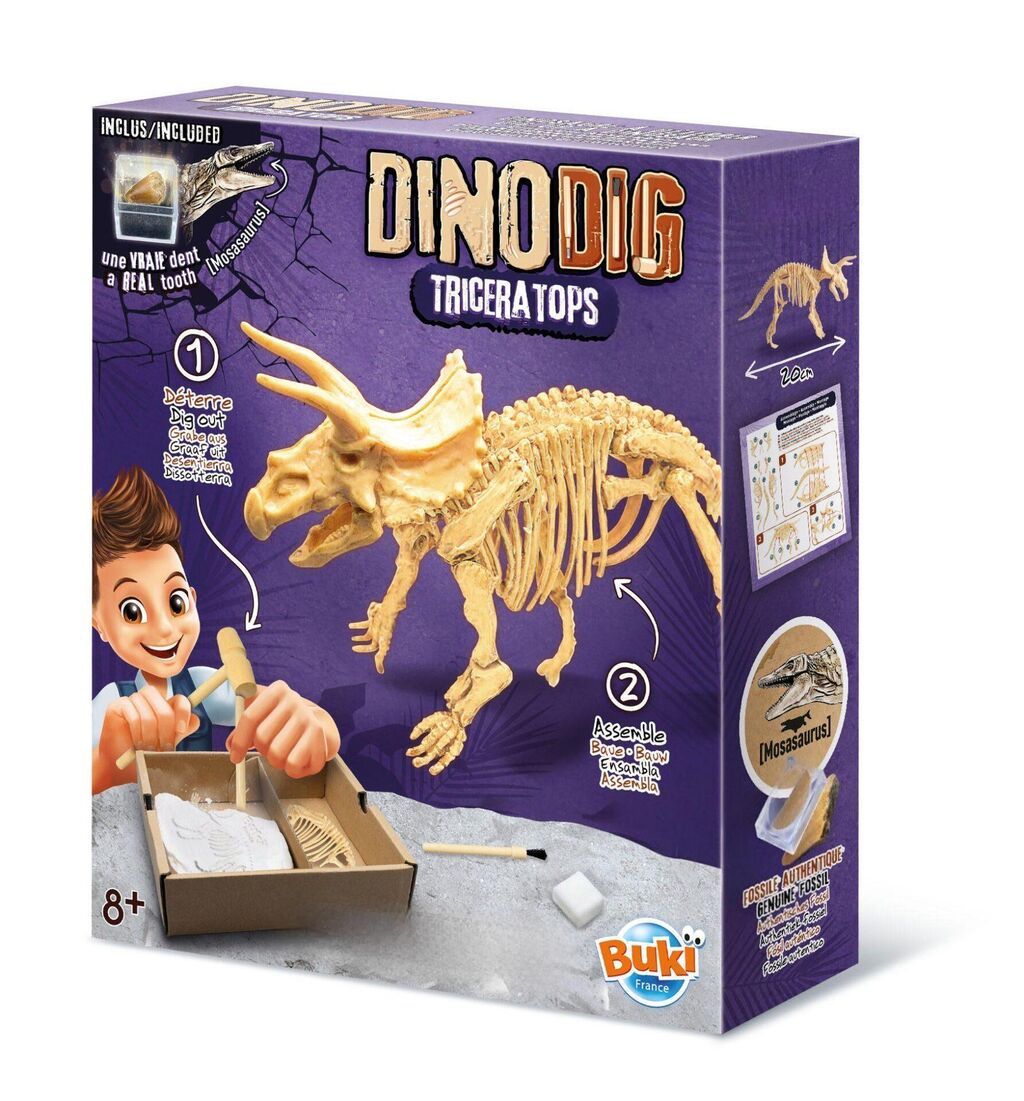 DinoDig Triceratops – edukativni set za iskopavanje i sastavljanje