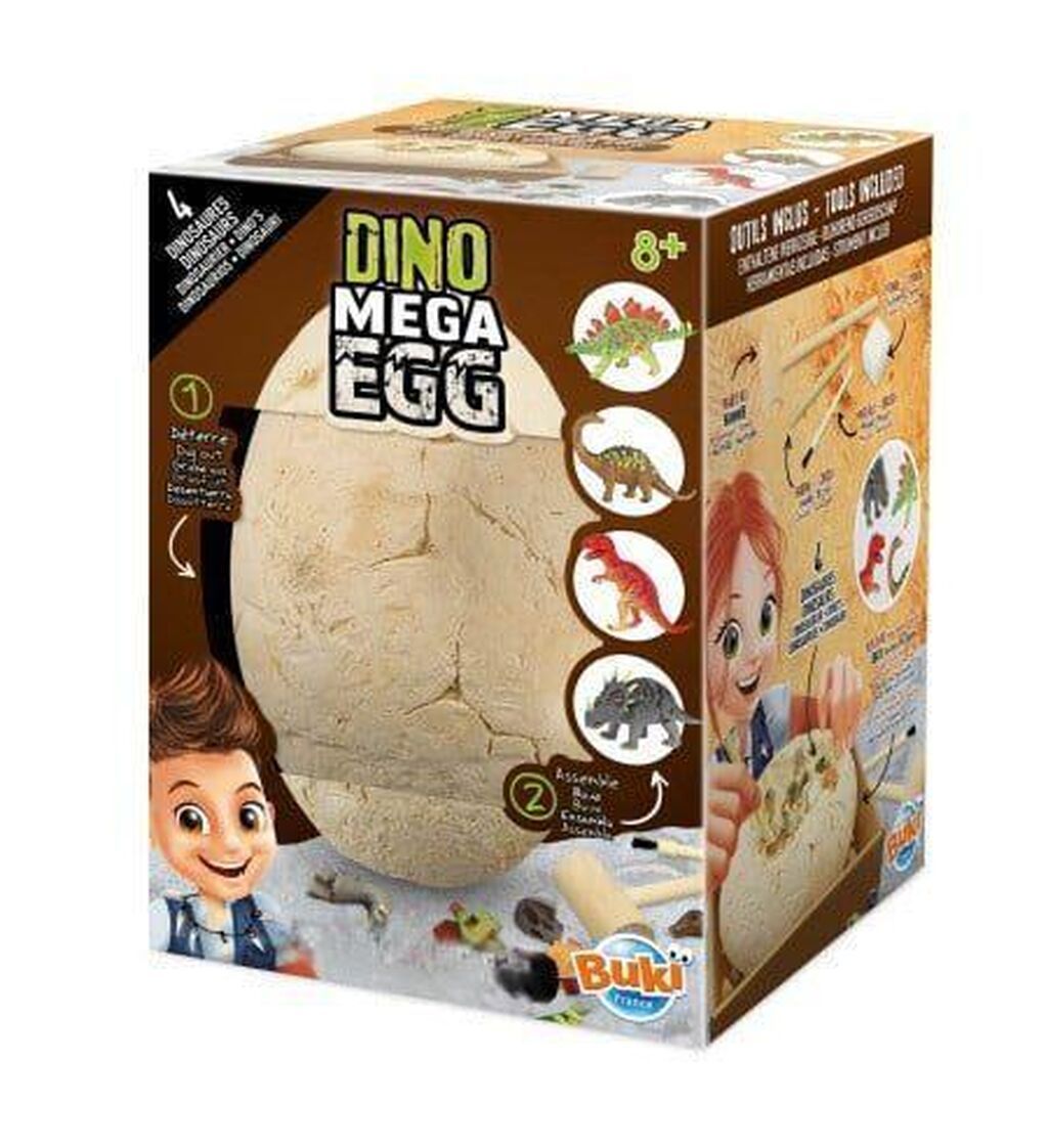 Buki Dino Mega Egg – edukativni set za iskopavanje dinosaurusa (8+) -