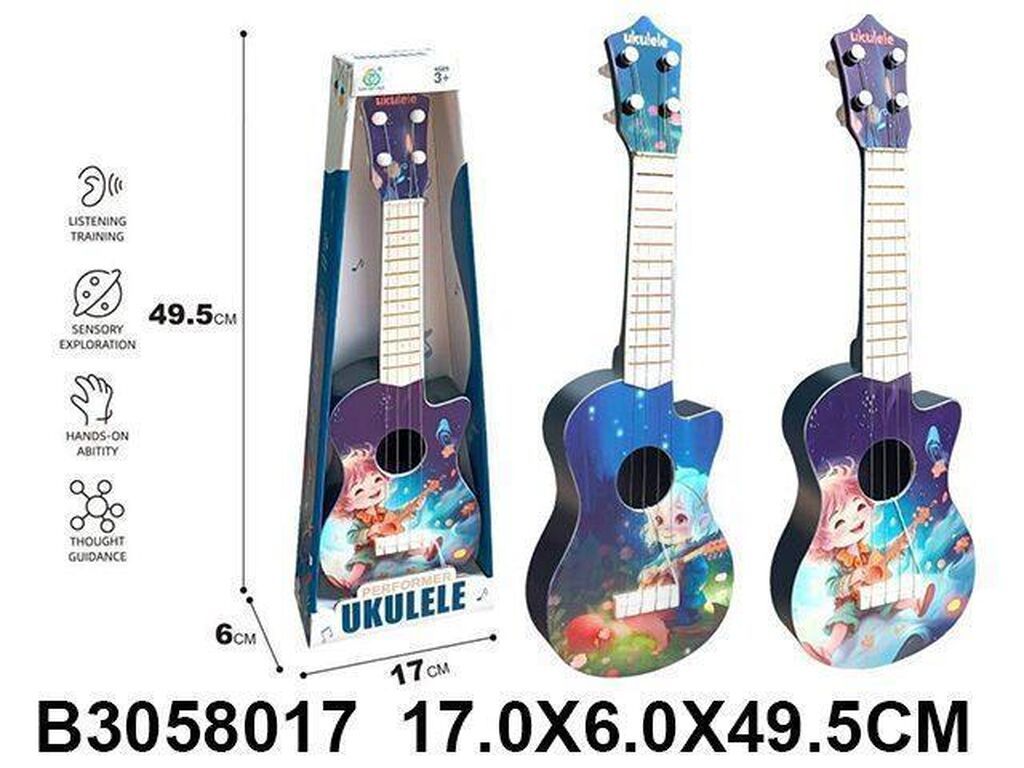 Dečji ukulele – Performer model - Dimenzije: 17.0 x 6.0 x 49.5 cm -
