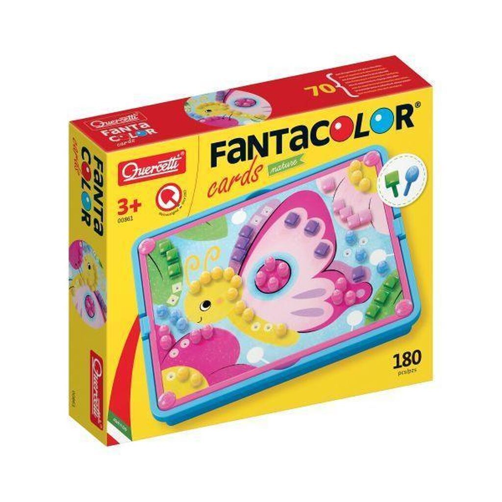 Quercetti Fantacolor Cards – Nature Kreativni set za slaganje šarenih
