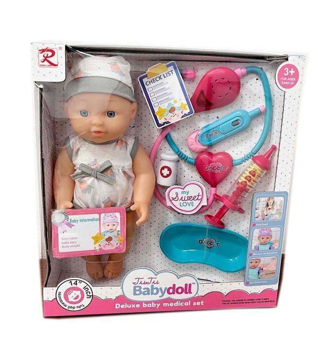 TuTu Babydoll – Deluxe baby medical set Komplet za igru doktora sa