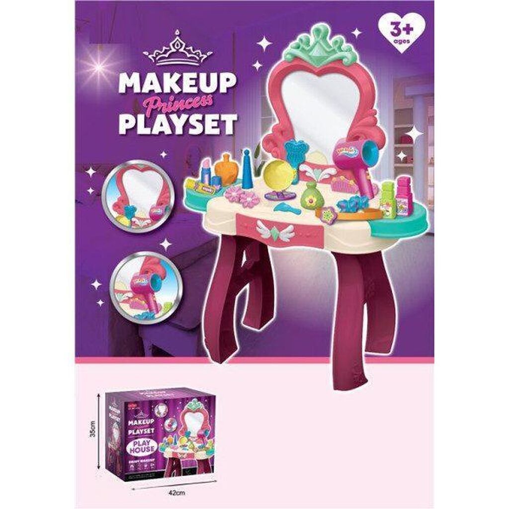 Makeup Princess Playset – dečiji kozmetički stočić sa ogledalom -