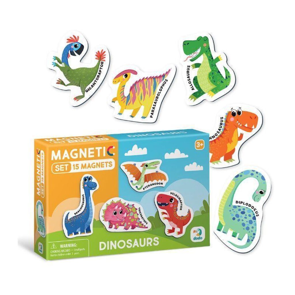 Magnetni set – Dinosauri (15 magneta) - Edukativni set magneta sa