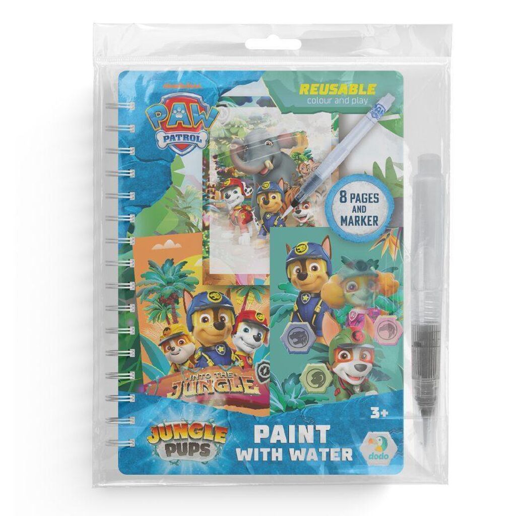 PAW Patrol Jungle Pups – vodene bojanke za višekratnu upotrebu Set za