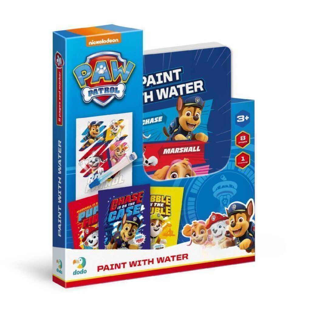 PAW Patrol – Paint With Water set za decu - Tematski set sa omiljenim