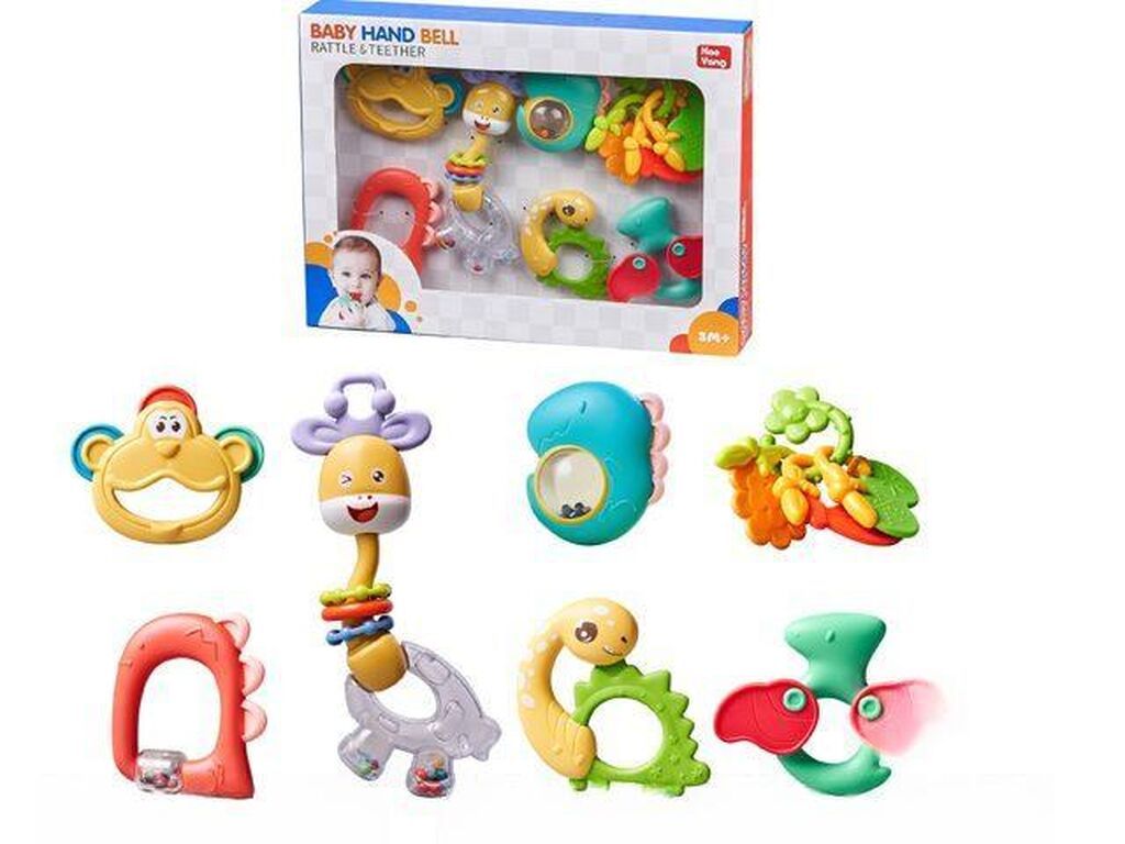 Set zvečka i grickalica za bebe – Baby Hand Bell Rattle & Teether