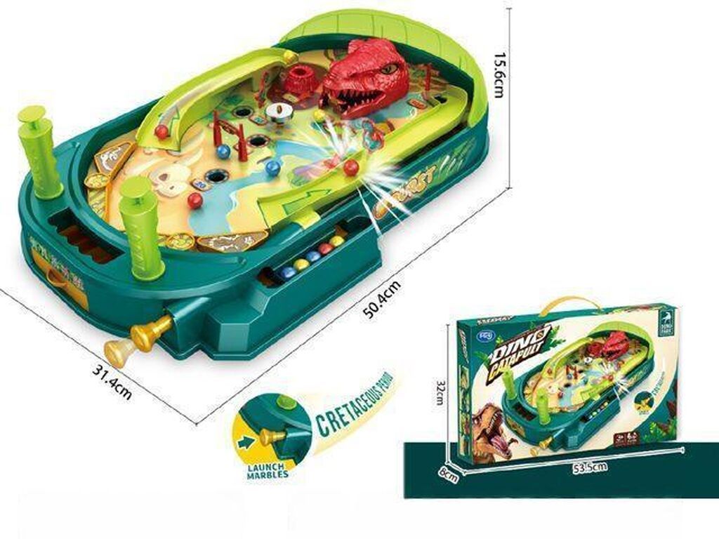 Dino Catapult pinball igra za decu - Tematski sto sa dinosaurima i