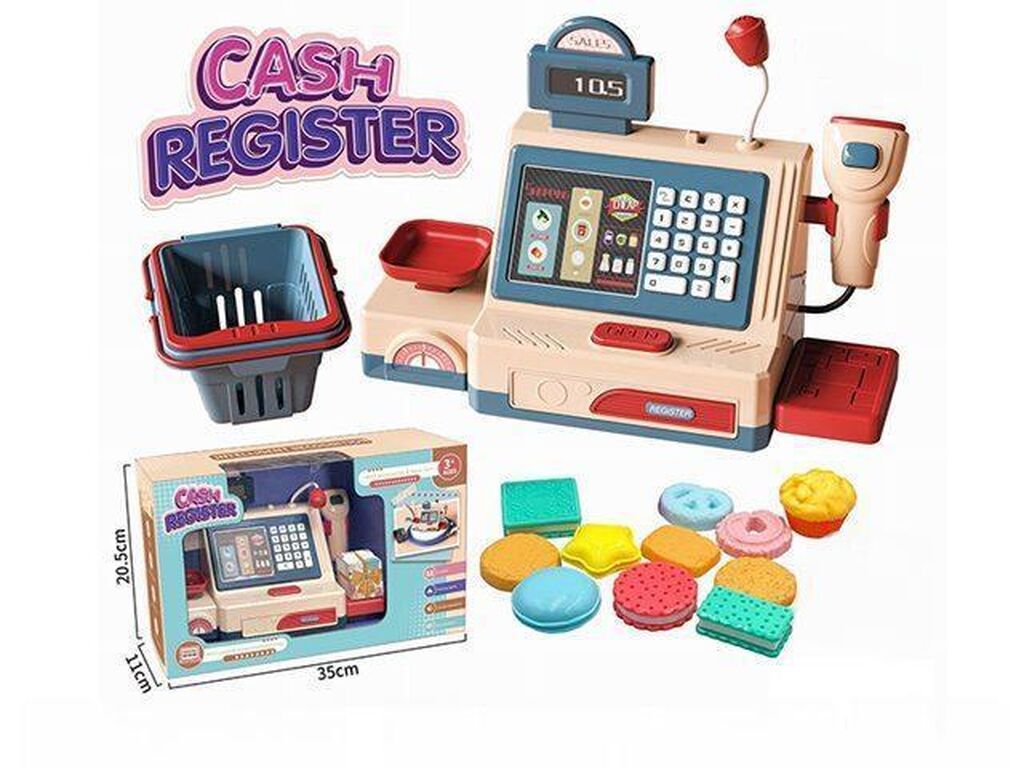 Dečja kasa – Cash Register set - Realistična igračka kasa sa ekranom