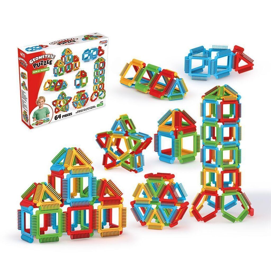 Konstruktorski set “Geometric Puzzle” – 64 delova - Kreativni set za
