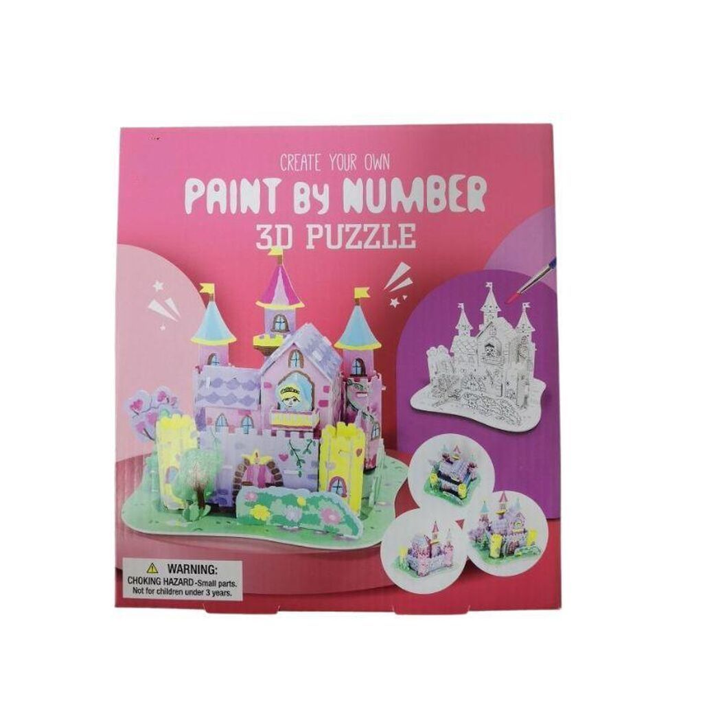 Paint By Number 3D Puzzle – „Create Your Own“ - Kreativni set za