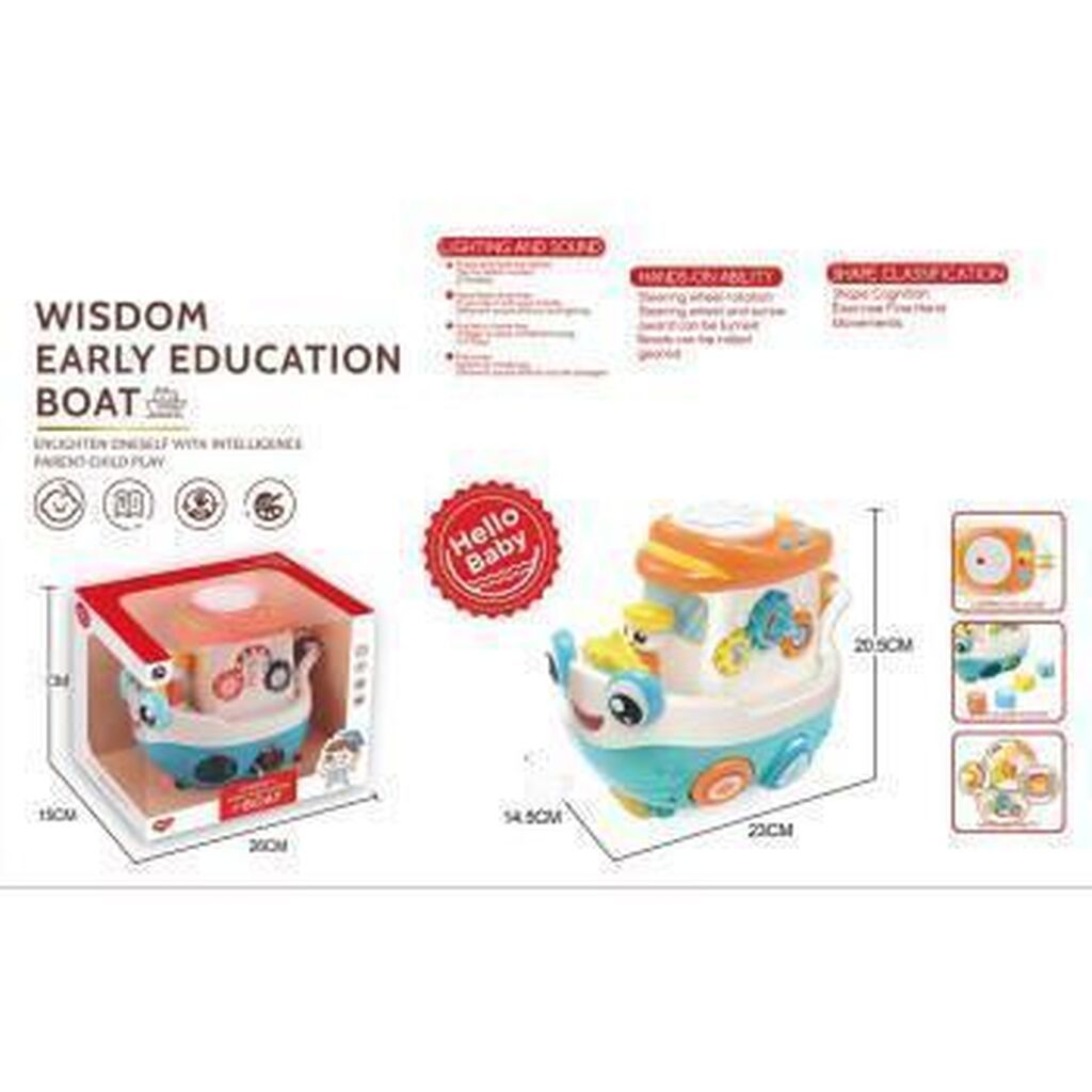 Interaktivna edukativna igračka – čamac “Wisdom Early Education Boat”