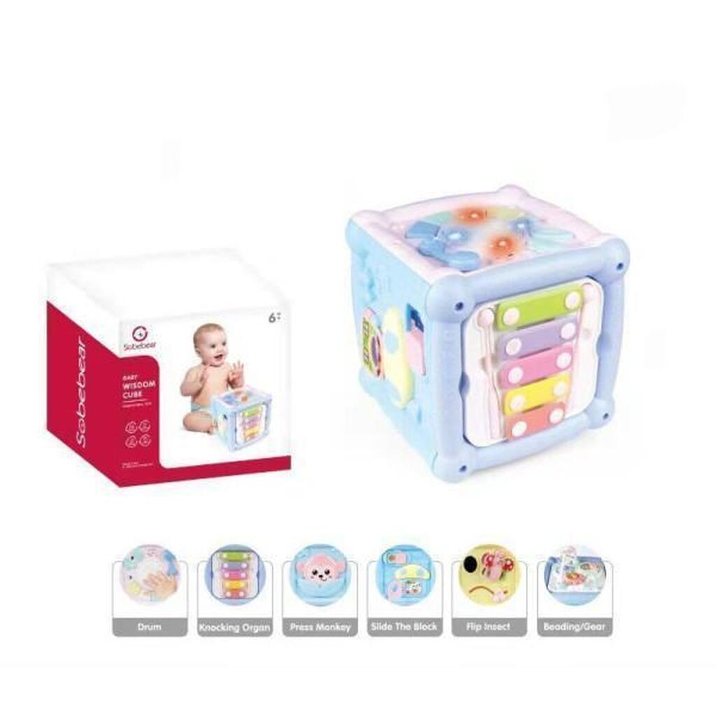 Interaktivna edukativna kocka za bebe – Sbebear Baby Wisdom Cube (6+