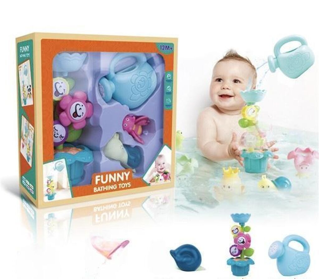 Set igračaka za kupanje „Funny Bathing Toys“ (12m+) - Tematski set za