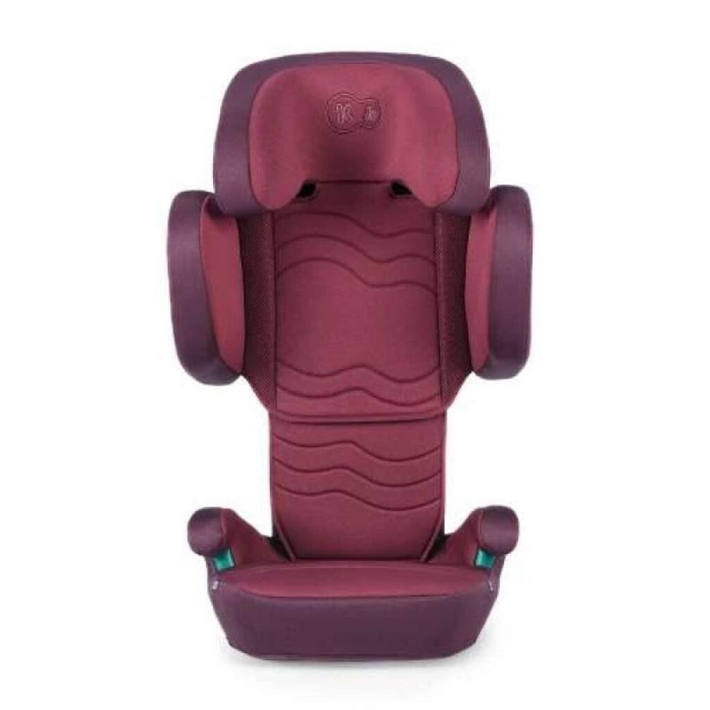 Dečije auto-sedište/booster, bordo boje, sa naslonom - Ergonomski