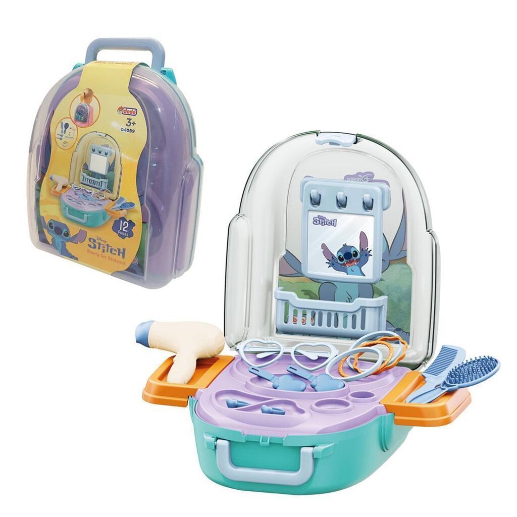 Stitch dečiji frizerski set u rančiću – 12 delova - Tematski set za