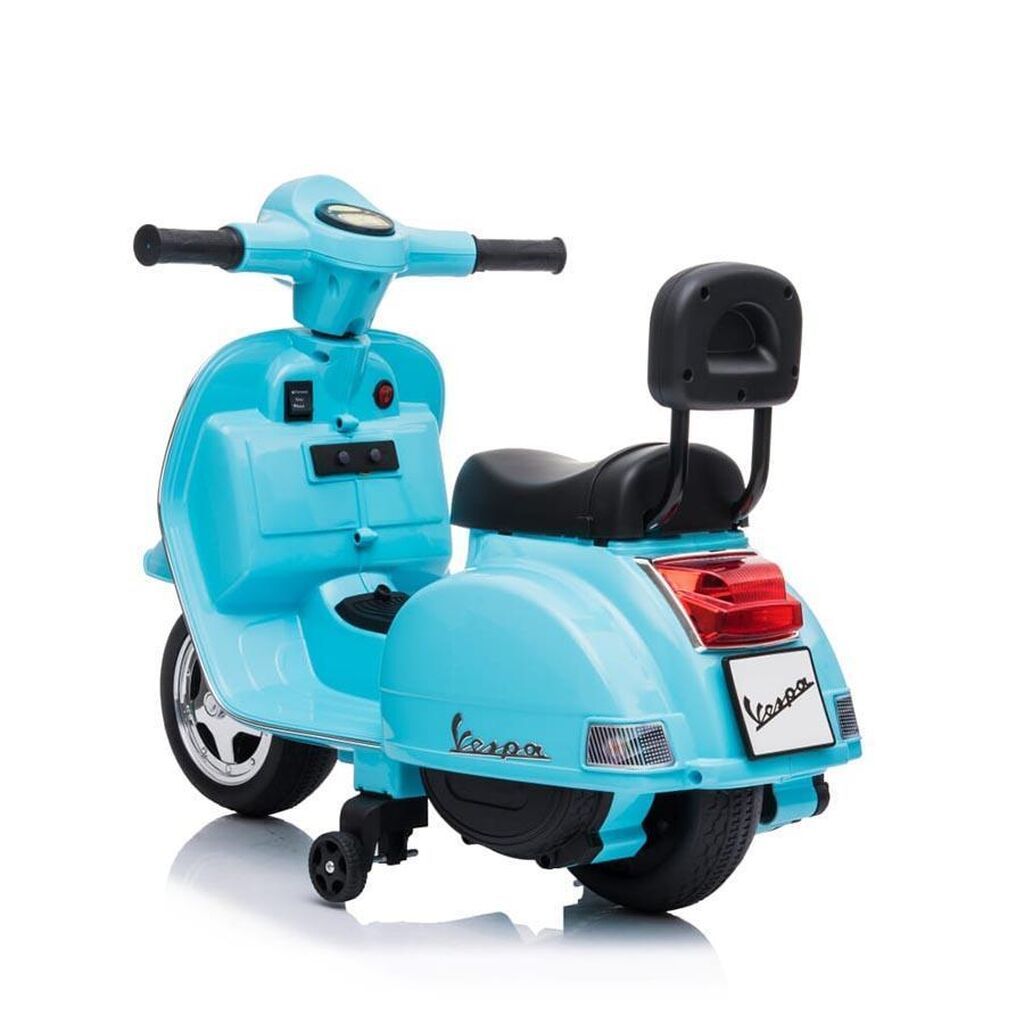 Dečiji električni skuter Vespa – plava boja - Autentičan Vespa dizajn
