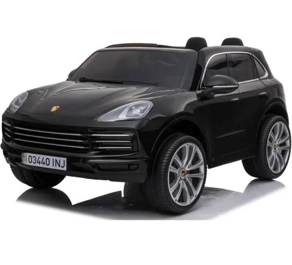 Električni auto za decu – licencirani Porsche Cayenne, crna boja. -