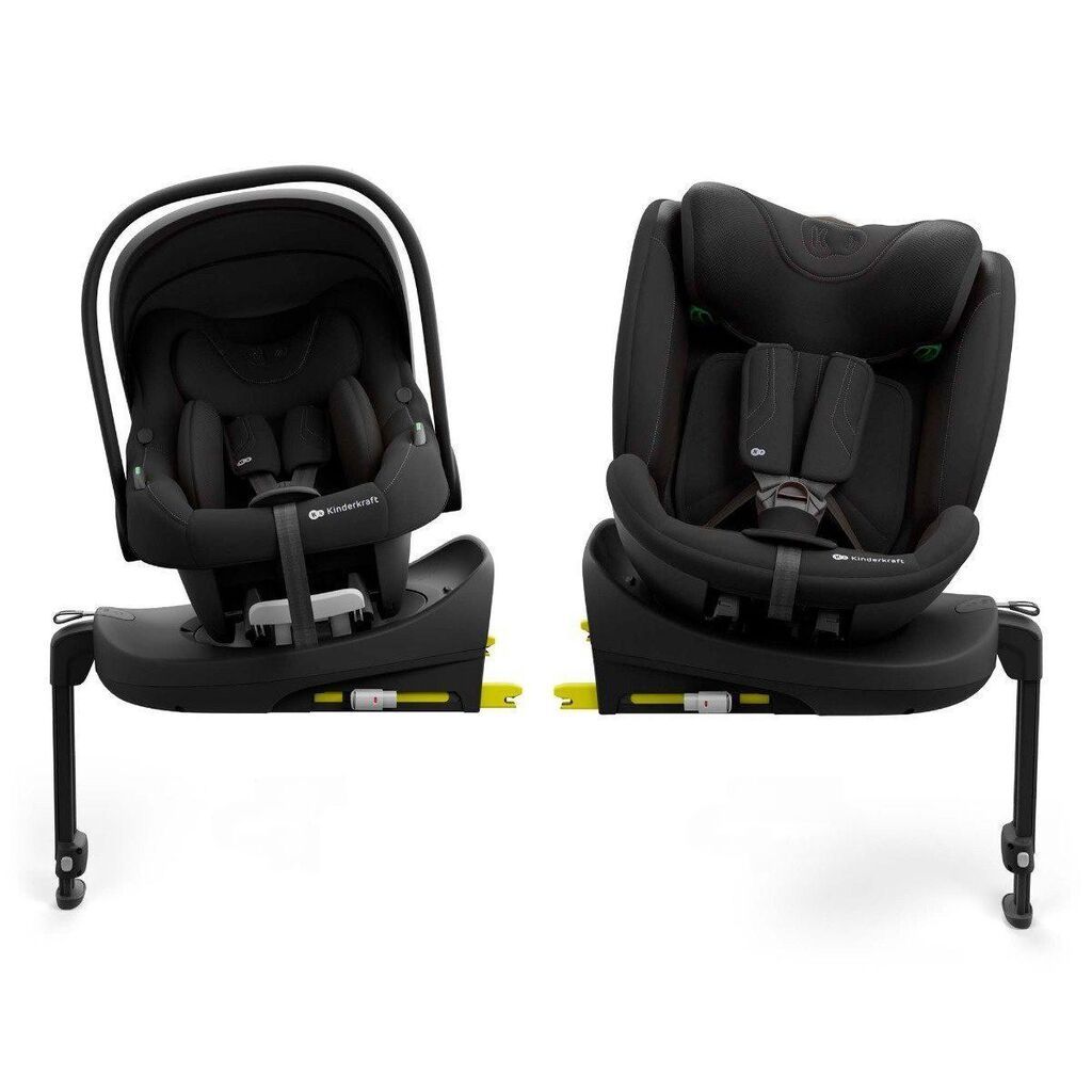 Kinderkraft rotirajuće auto sedište sa ISOFIX bazom – 2u1 set - Dve